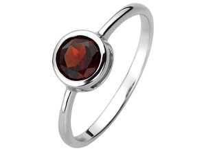 4061861145909 - Fingerring JOBO Fingerringe Gr 50 Silber 925 (Sterlingsilber) rot (rot rot) Damen 925 Silber mit Granat