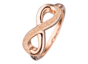 4061861072960 - Silberring JOBO Unendlichkeit Fingerringe Gr 54 Silber 925 (Sterlingsilber) rosegold (roségoldfarben) Damen 925 Silber roségold vergoldet