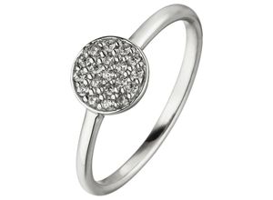 4061861139540 - Fingerring JOBO Fingerringe Gr 50 Silber 925 (Sterlingsilber) silberfarben (silber 925 weiß) Damen 925 Silber mit 19 Zirkonia