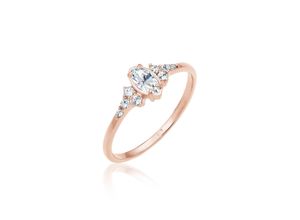 4050878587406 - Verlobungsring ELLI Kristalle Marquise Design 925 Silber Fingerringe Gr 54 mm Silber 925 (Sterlingsilber) 1 mm rosegold (rosegold weiß) Damen