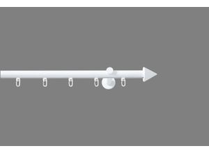 4015161080439 - Innenlaufschiene Punta Gardinenstangen Gr L 120 cm Ø 20 mm 1 läufig weiß Gardinenschienen Gardinenstangen