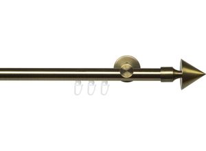 4016318377204 - Gardinenstange Innenlaufgarnitur 20 mm Blues Kegel Gardinenstangen Gr L 120 cm Ø 20 mm 1 St 1 läufig goldfarben (messingfarben antikgoldfarben) Gardinenstange Gardinenstangen Wandmontage Komplett