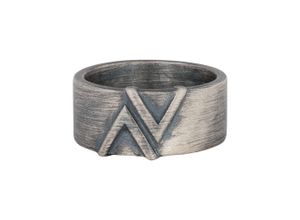 4006046339230 - Fingerring CAÏ 925 - Sterling Silber matt oxidiert Dreieck Fingerringe Gr 058 (185) Silber 925 (Sterlingsilber) silberfarben (silbergrau) Herren