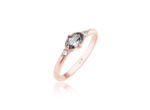 4050878577766 - Verlobungsring ELLI Bandring Kristalle 925 Silber Fingerringe Gr 52 mm Silber 925 (Sterlingsilber) 2 mm rosegold (rosegold grau) Damen