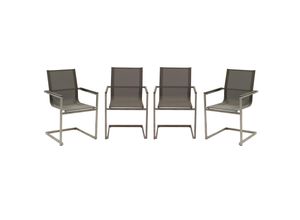 4059865460944 - 4x Gartensessel Freischwinger Gartenstuhl Metall Campingstuhl Hochlehner Set 4059865460944 - 4x Gartensessel Freischwinger Gartenstuhl Metall Campingstuhl Hochlehner Set