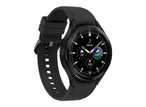 8806092539273 - SAMSUNG Galaxy Watch4 Classic BT 42 mm Smartwatch Edelstahl Fluorkautschuk S M Black