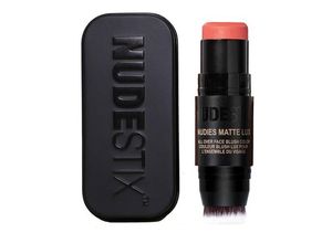 0839174008174 - - Nudies All Over Face Matte Lux - Rouge-stick - nudies Matte Lux Blush - Juicy Melons