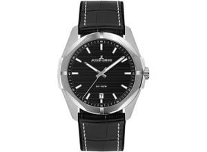 4040662180685 - Quarzuhr JACQUES LEMANS Monte Carlo Armbanduhren schwarz (schwarz schwarz) Herren Quarzuhren Armbanduhr Herrenuhr Datum Leuchtzeigergehärtetes Crystexglas