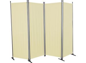 4021093038226 - Paravent ANGERER FREIZEITMÖBEL TOPSELLER Stellwände Gr B H 170 cm x 165 cm beige (BH) ca 170x165 cm Wasser- und schmutzabweisende Beschichtung