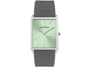 4040662180531 - Quarzuhr JACQUES LEMANS Nizza Armbanduhren grau (grau hellgrün) Damen Armbanduhr Damenuhr Mineralglas mit Saphirbeschichtung