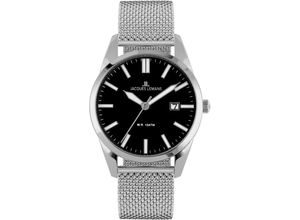 4040662138662 - Quarzuhr JACQUES LEMANS Vienna Armbanduhren silberfarben Damen Quarzuhren Armbanduhr Damenuhr Herrenuhr Datum Leuchtzeiger unisex