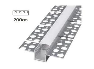 4063592032114 - LED Trockenbau U-Einbau-Profil flexibel inkl Silikon Abdeckung - Länge 200cm