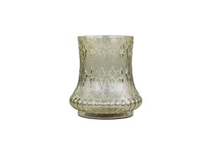 5712750303441 - Chic Antique Vase aus Glas mit Schliff H18 D165 cm verte