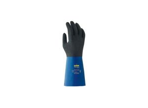 4048612024867 - Chem-Handschuh rubiflex s XG35B Nitril blau schwarz Gr 10 60557 - Uvex