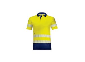 4031101778419 - uvex suXXeed construction Poloshirt Warnfarben S warngelb warngelb dunkelblau - 8828009