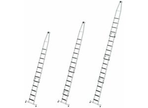 4031405407404 - Munk Günzburger Steigtechnik - munk Stufen- Glasreinigerleiter 2-teilig mit clip-step R13 und nivello Traverse 5+7 Stufen