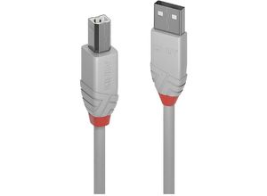 4002888366830 - Grau - lindy USB-Kabel usb 20 usb-a Stecker usb-b Stecker 200 m 36683