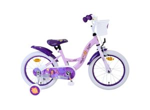 8715347316524 - Kinderfahrrad Disney Wish für Mädchen Fahrrad 16 Zoll Kinderrad Lila