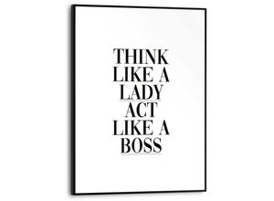 8714597588613 - Poster REINDERS Lady Boss Bilder Gr B H T 30 cm x 40 cm x 16 cm schwarz (schwarz weiß) Poster