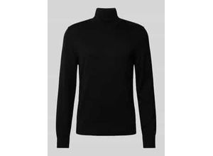 4099976664701 - Regular Fit Rollkragenpullover aus Baumwolle mit gerippten Abschlüssen