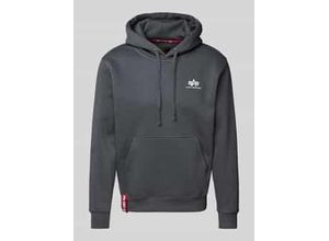 4059146185337 - ALPHA INDUSTRIES Hoodie Herren Baumwolle grau Uni & Uninah