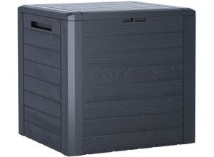 5905197373157 - Aufbewahrungsbox PROSPERPLAST Woodebox TOPSELLER grau (anthrazit) Aufbewahrungsboxen B H T 588cm x 46cm x 55cm Kunststoff anthrazit 140 liter B588cm H46cm T55cm