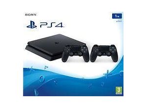 0711719897255 - Playstation 4 slim 1 TB [inkl 2 Wireless Controller] schwarz