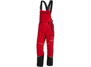 5400591168335 - Schnittschutz Latzhose Mistral 30 Rot Gelb Gr 64 - Rot Gelb - KOX