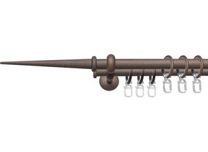 4016318403248 - Gardinenstange Esp Spitze Gardinenstangen Gr L 200 cm Ø 16 mm 2 läufig braun (rost) Gardinenstangen Wandmontage 2-läufig im Fixmaß Ø 16 mm