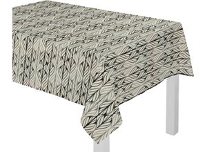 4004567294311 - Tischdecke ADAM Wave Tischdecken Gr B L 120 cm x 120 cm quadratisch beige (natur dunkelgrau hellgrau) Tischdecken nachhaltig aus Bio-BaumwolleMade in Germany