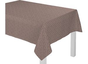 4004567270575 - Tischdecke ADAM Urban Cactus Tischdecken Gr B L 130 cm x 190 cm eckig braun (dunkelbraun) Tischdecken nachhaltig