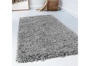 4057651342924 - Wollteppich ESPRIT Seattle Shag grau (hellgrau) B200cm H5mm L300cm Wolle Teppiche modern flauschig aus Schurwolle pflegeleicht Wohn- Schlafzimmer