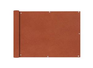 8718475975793 - Bonnevie - Balkonsichtschutz Oxfordgewebe 75x600 cm Terracotta vidaXL152498