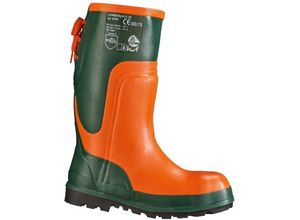 4025888040104 - ULME Waldarbeiterstiefel EN ISO 20345-2 SB E und 17249-2 Orange Grün Gr39