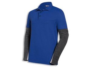 4049358426670 - uvex cut nanoflex Poloshirt kornblau anthrazit kornblau grau L - 8988211