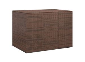 8720286669372 - Bonnevie - Garten-Kissenbox pe Rattan 145x100x103 cm Braun vidaXL406159