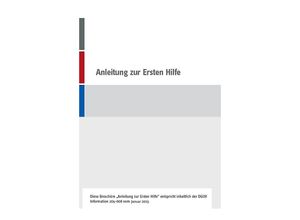 4251924703942 - Erste-Hilfe-Broschüre nach BGI 503 mit Erste-Hilfe-Sofortmaßnahmen ab 80 Stk