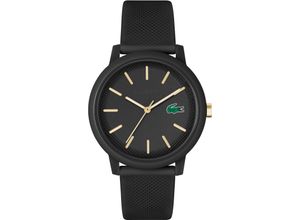 7613272494571 - Quarzuhr LACOSTE LACOSTE1212 2011233 Armbanduhren schwarz Herren Armbanduhr Herrenuhr Mineralglas Silikonarmband