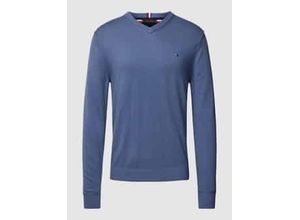 8720641498807 - Tommy Hilfiger Herren Pullover mit Cashmere-Anteil blau