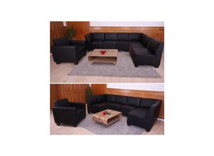 4052826123742 - Couch-Garnitur Moncalieri 6-1 ~ schwarz