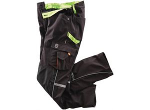 4055316355555 - Softshellhose Workwear Größe 54 schwarz limette - Terrax