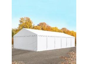 4260409145399 - Lagerzelt 6x12m PVC 500 g m² weiß wasserdicht Unterstand Lager