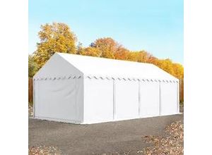 4260409141827 - Lagerzelt 4x8m PVC 500 g m² weiß wasserdicht Unterstand Lager