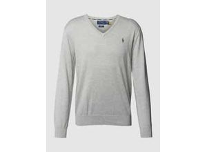 3614713189692 - Pullover Herren Baumwolle grau Uni & Uninah