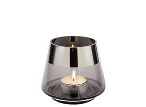 4042911160707 - Teelichthalter Jonas aus mundgeblasenem Glas grau 4042911160707 - Teelichthalter Jonas aus mundgeblasenem Glas grau