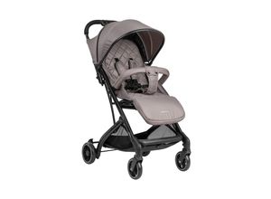 3800171209663 - Kikkaboo Kinderwagen Miley mit Fußsack Fußstütze verstellbar klappbar Korb beige schwarz