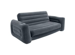 6941057417431 - Luftsofa INTEX Pull Out Sofa Luftbetten Gr B H L 203 cm x 66 cm x 224 cm grau Intex