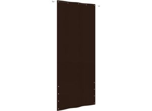 8720286161555 - Bonnevie - Balkon-SichtschutzBalkonverkleidung Braun 100x240 cm Oxford-Gewebe vidaXL