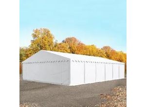 4260409145177 - Lagerzelt 8x12m PVC 500 g m² weiß wasserdicht Unterstand Lager