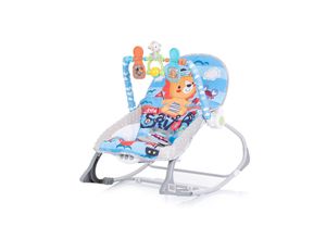 3800931053161 - Babywippe Baby Spa 2 in 1 elektrisch Stuhl Schaukelfunktion Spielbogen blau